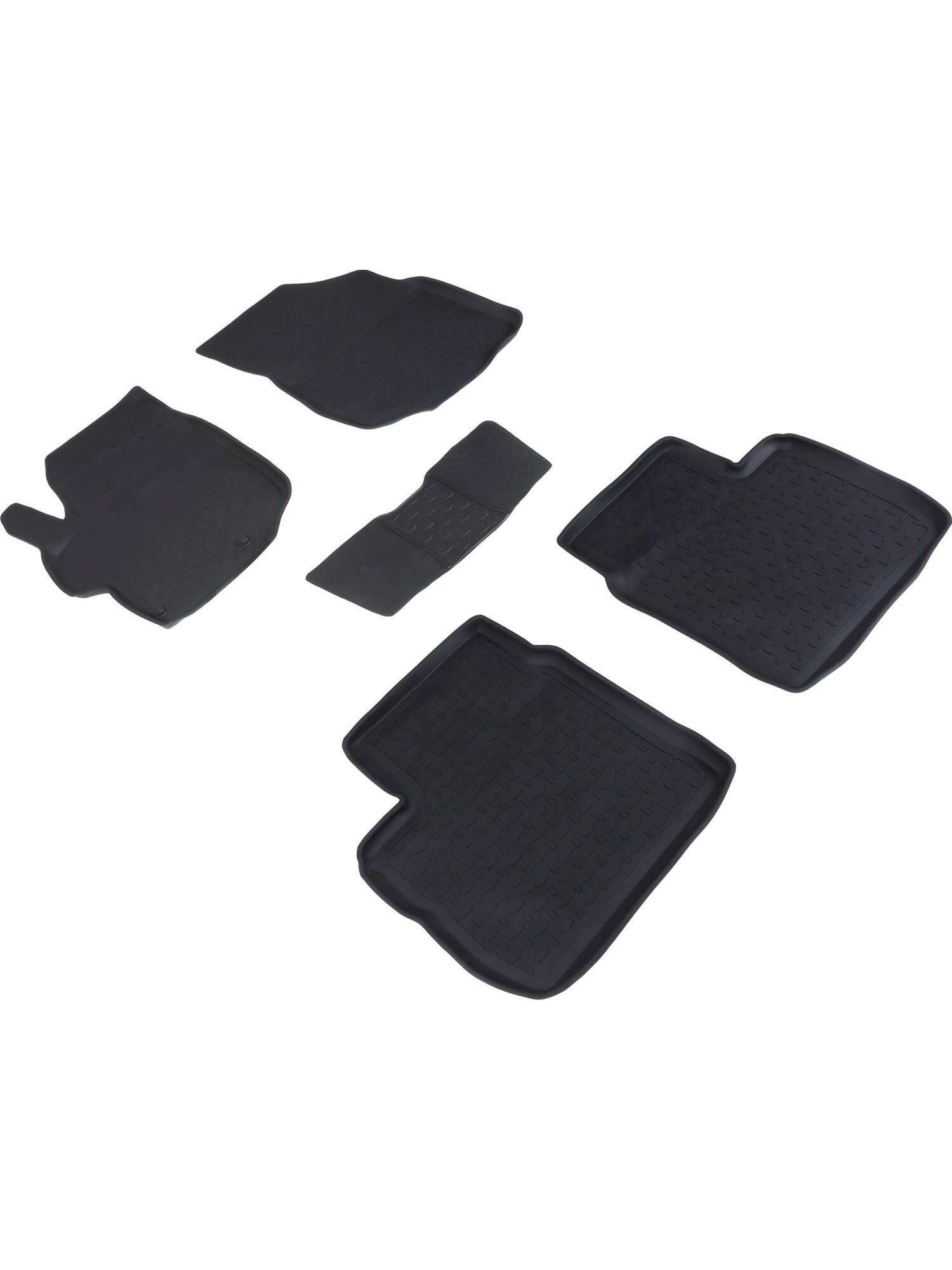Резиновые коврики с высоким бортом для Citroen C-Elysse 2012-2022 Seintex 84923