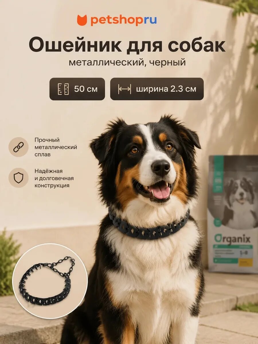 Строгий ошейник, чёрный