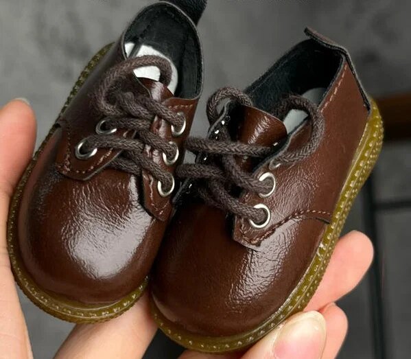 Кукольные кожаные туфли VBVJVB 1/4 brown