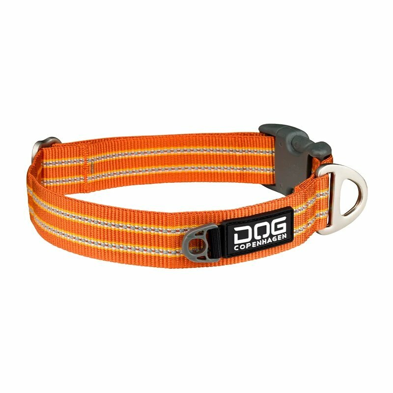 Солнечный оранжевый ошейник Urban Style Collar 3.0, размер M, обхват шеи 36-50 см