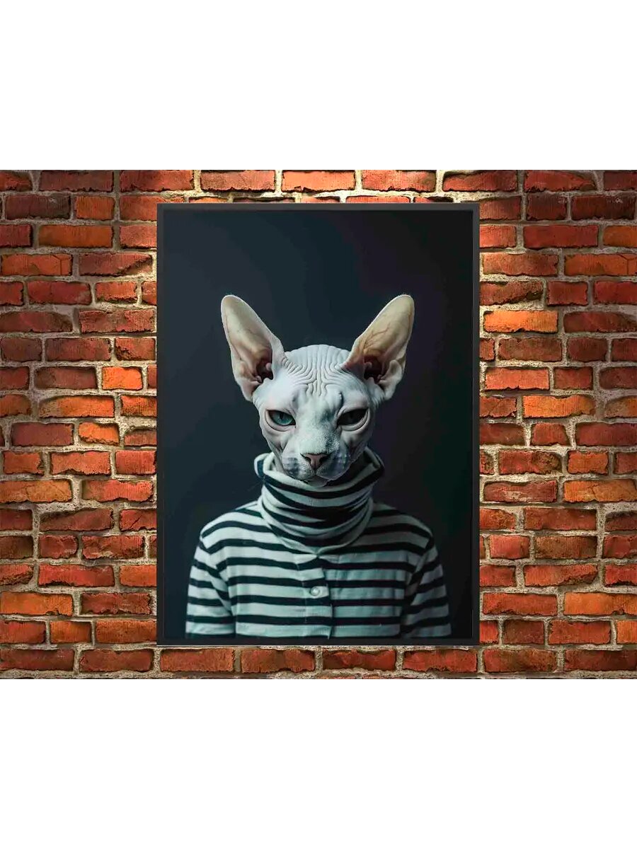Кот-сфинкс в плену 3, Плакат 30x42см