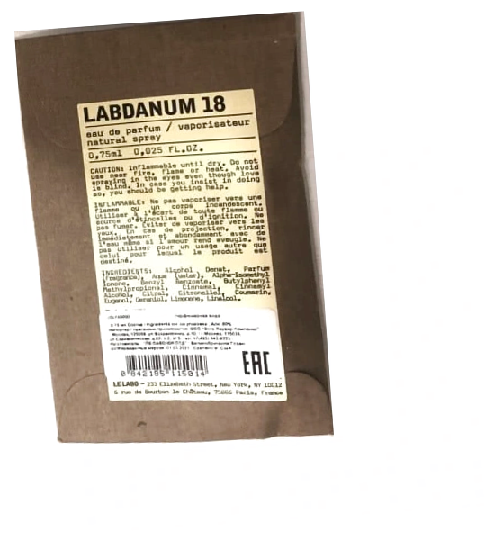 Пробник парфюмерной воды Le Labo Labdanum 18 0.75 мл / Ле Лабо Лабданум 18