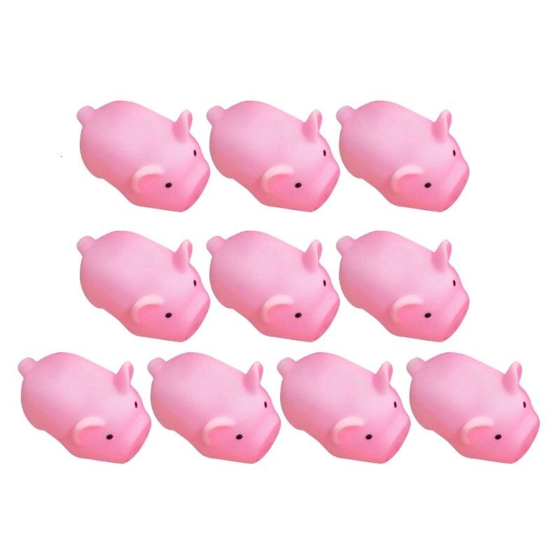 Пластиковая игрушка для собак и детей «Свинка» с пищалкой, Розовый