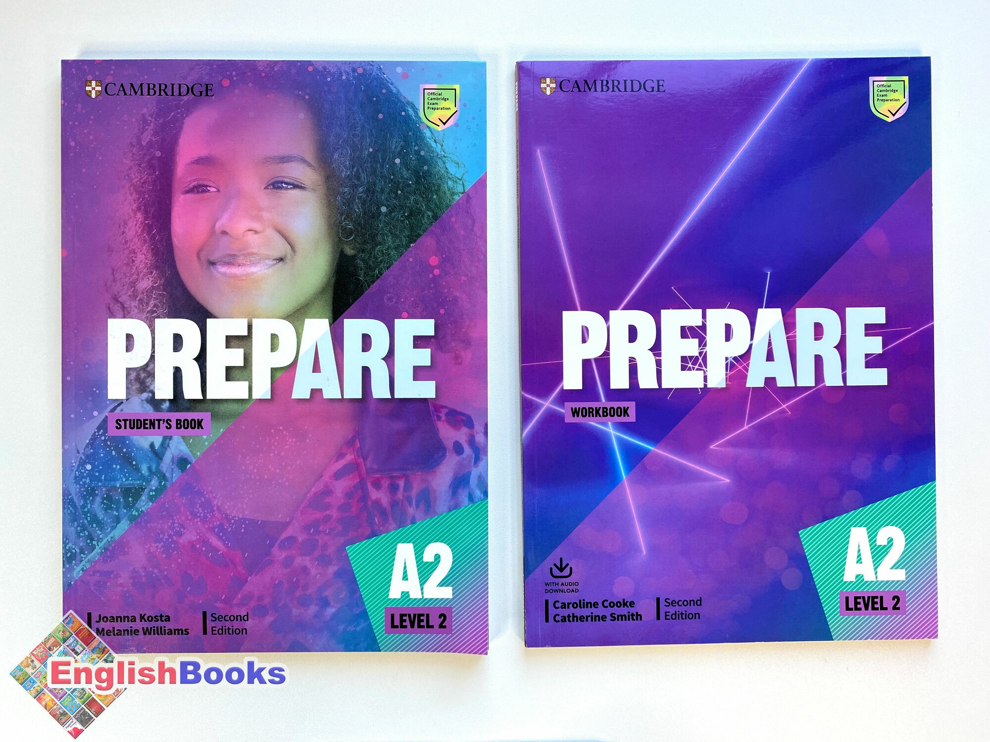 Prepare A2 level 2, Second Edition, комплект учебник(Students book), рабочая тетрадь (workbook) , CD — фото 1
