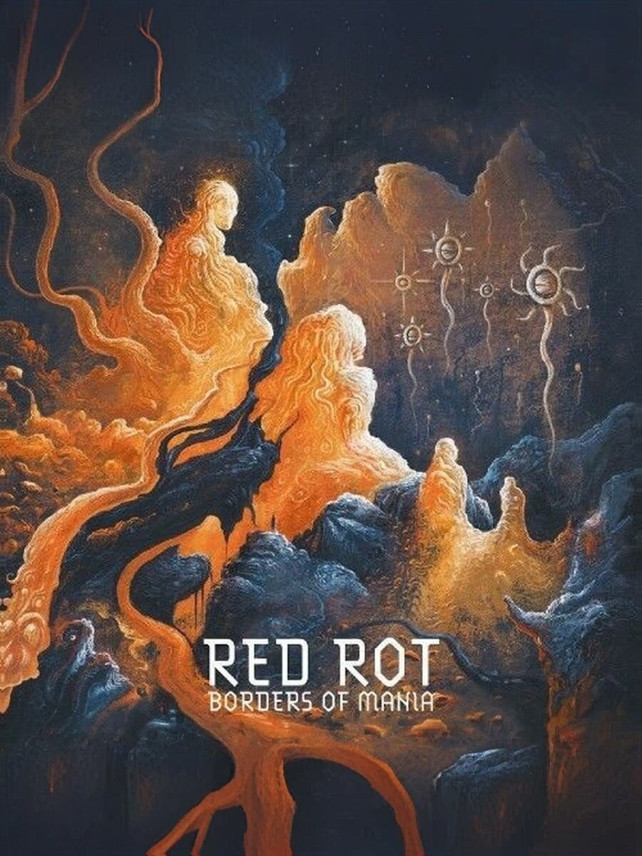 Red Rot - Borders Of Mania (marbled orange black LP), виниловая пластинка, Hammerheart, Нидерланды (technical death metal)