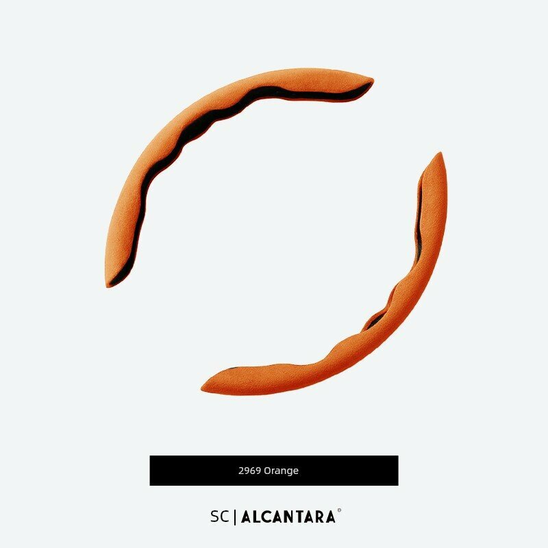 Сиденье из Alcantara универсальное для всех сезонов, оранжевый цвет Cadmium арт. 2969