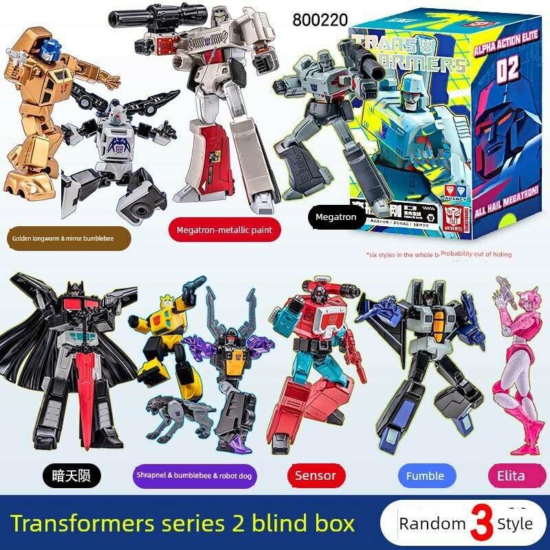 Transformers AAE Серия 2 Слепая Коробка Случайные Три Фигурки с Вероятностью Скрытого Персонажа, Неповрежденный Набор
