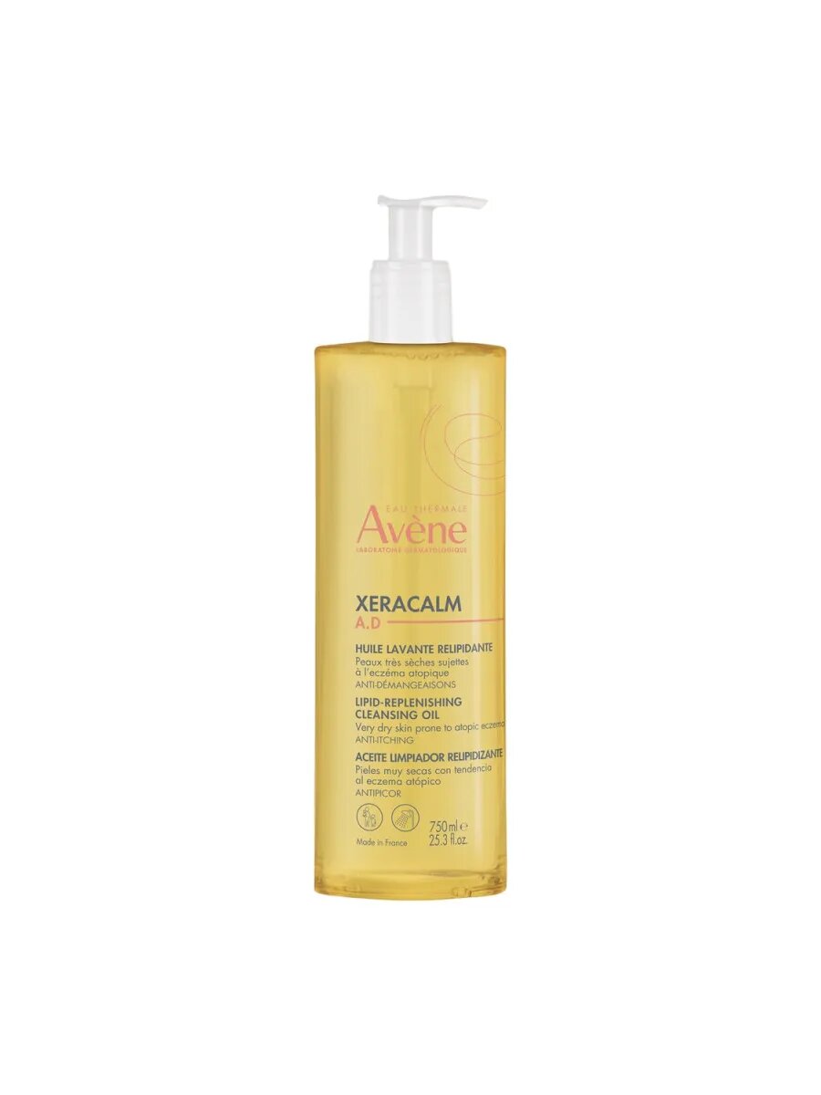 Avene XeraCalm A.D Масло липидовосполняющее очищающее для ли