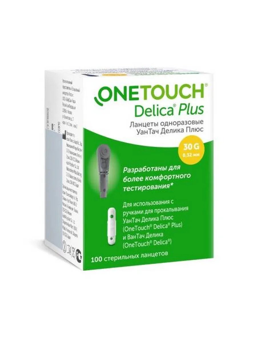 One Touch Ланцеты Delica Plus 100 шт