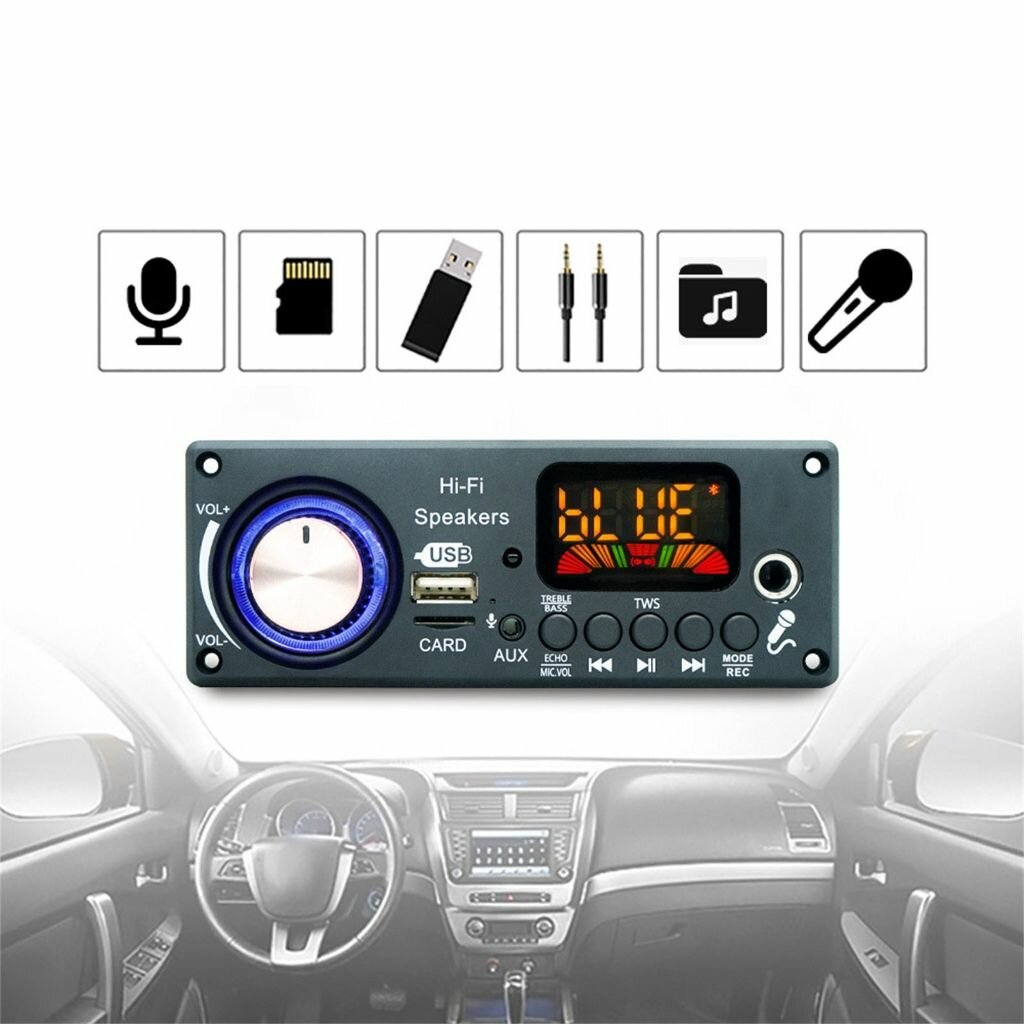 Плата декодирования Bluetooth mp3 car audio decoding board — фото 1
