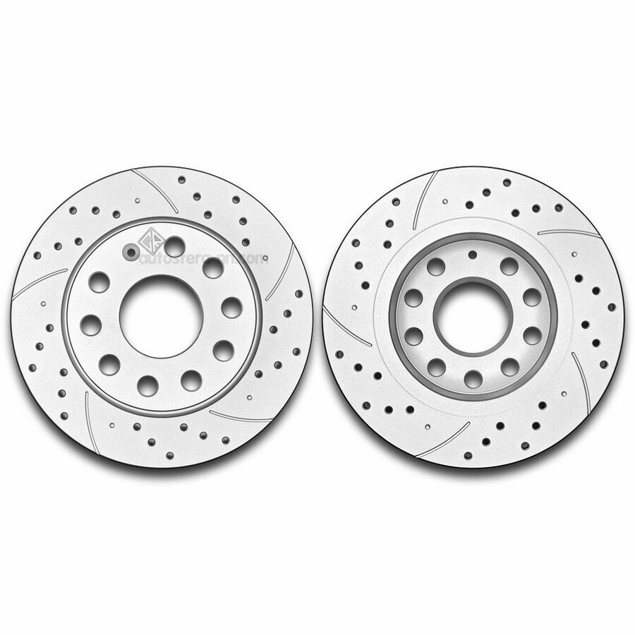 GERAT DSKR127P Диск тормозной задний, перфорация, слотирование