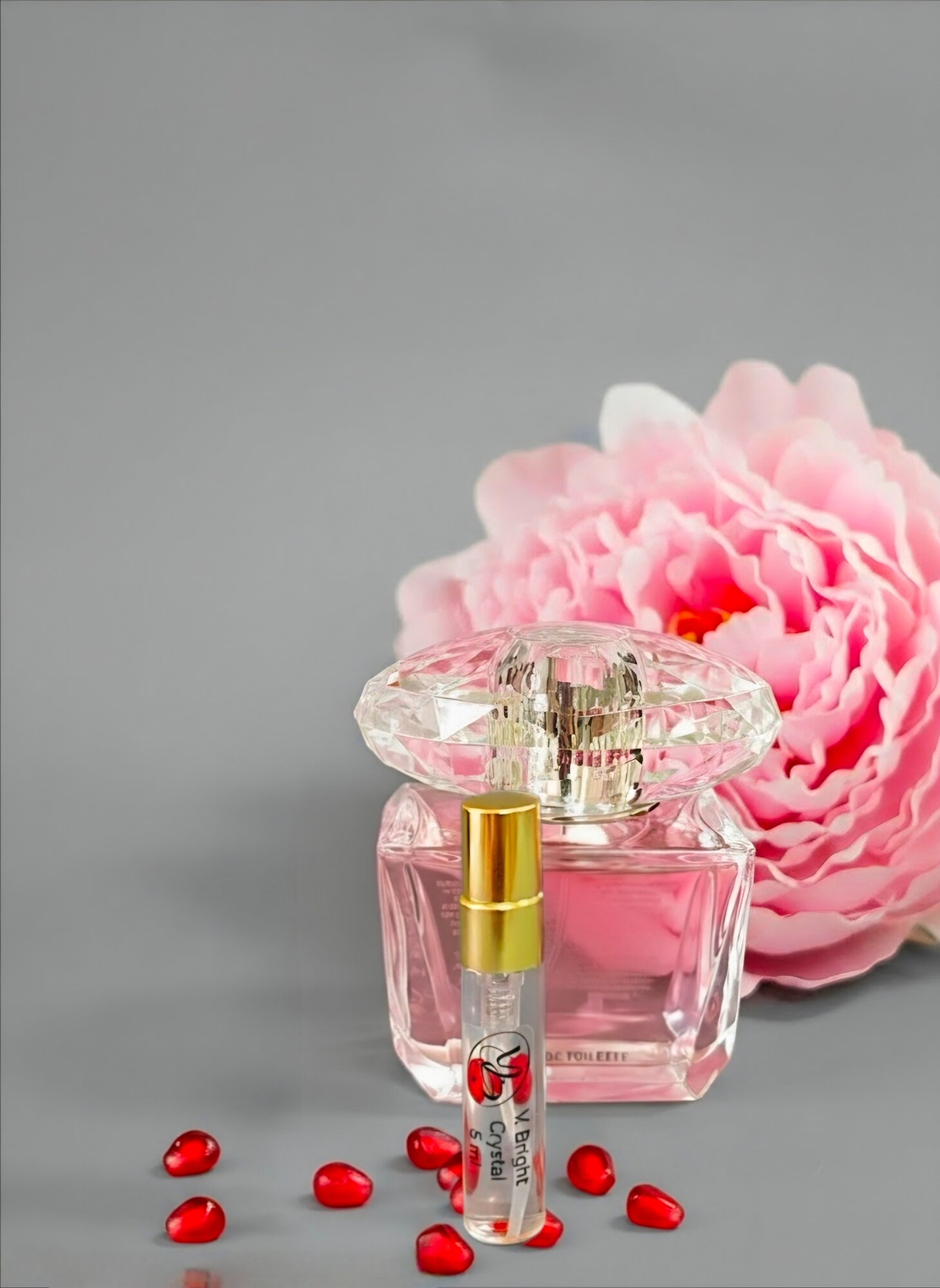 Духи женские по мотивам Versace Bright Crystal, атомайзер 5 мл, туалетная вода, удобный формат