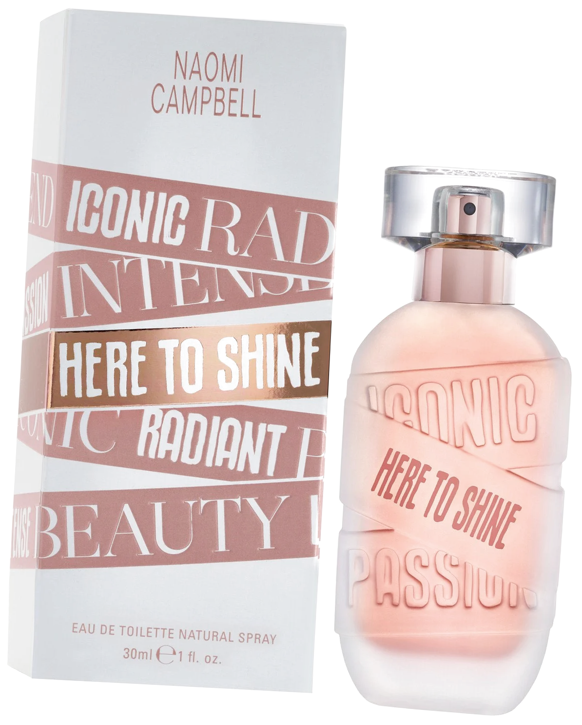 Женский eau de toilette Naomi Campbell Here To Shine 50 мл - Хире Ту Шайн