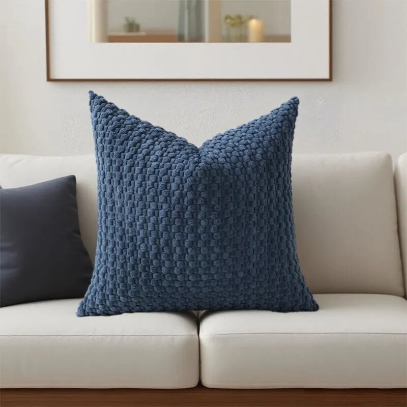 IKEA Наволочка декоративная 66x76 см, 1 шт, джинсовый синий