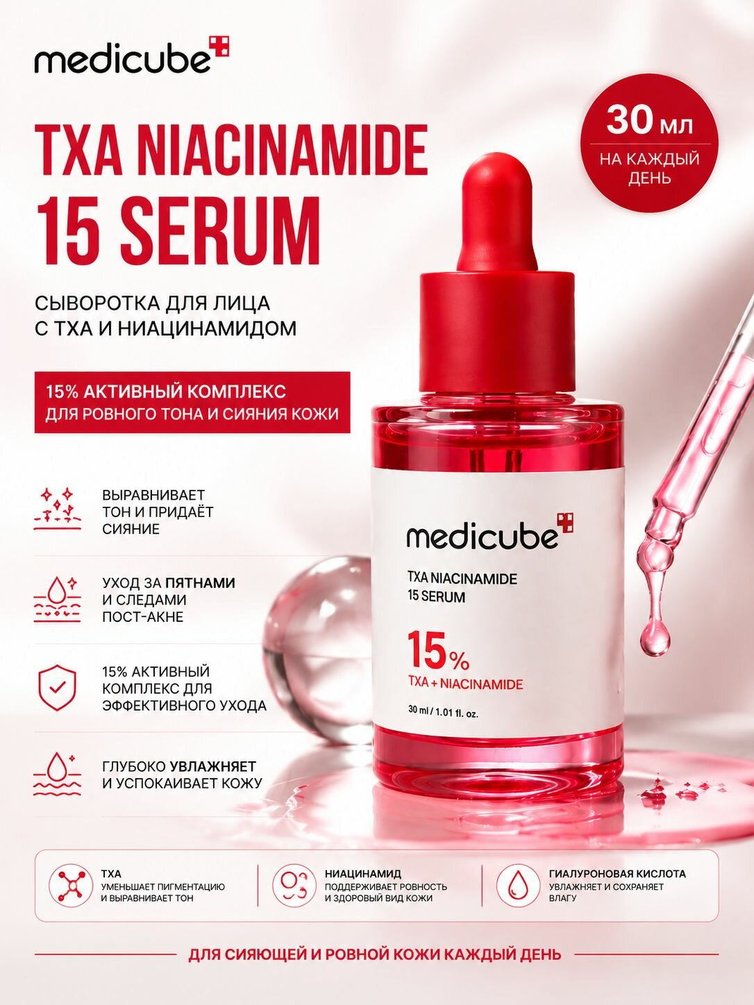 Сыворотка для лица с ниацинамидом TXA Niacinamide 15% Serum, 30 мл