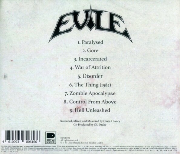 Компакт-диск Evile — Hell Unleashed (RU)(CD) — фото 1