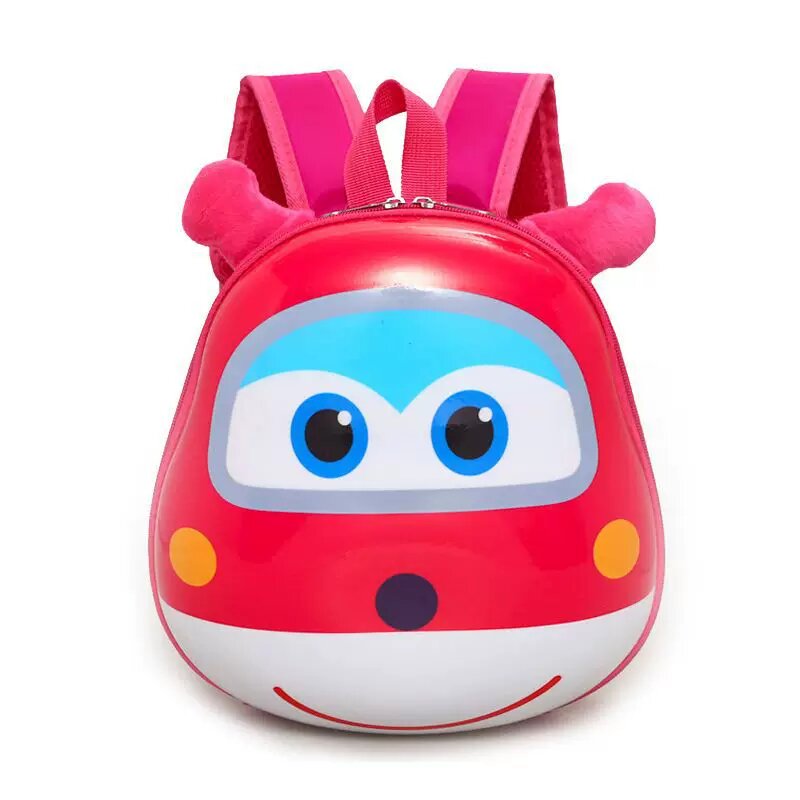 Розовая сумка-ранец Super Wings для детей 3-6 лет, мультяшный регулируемый ремень для мальчиков и девочек