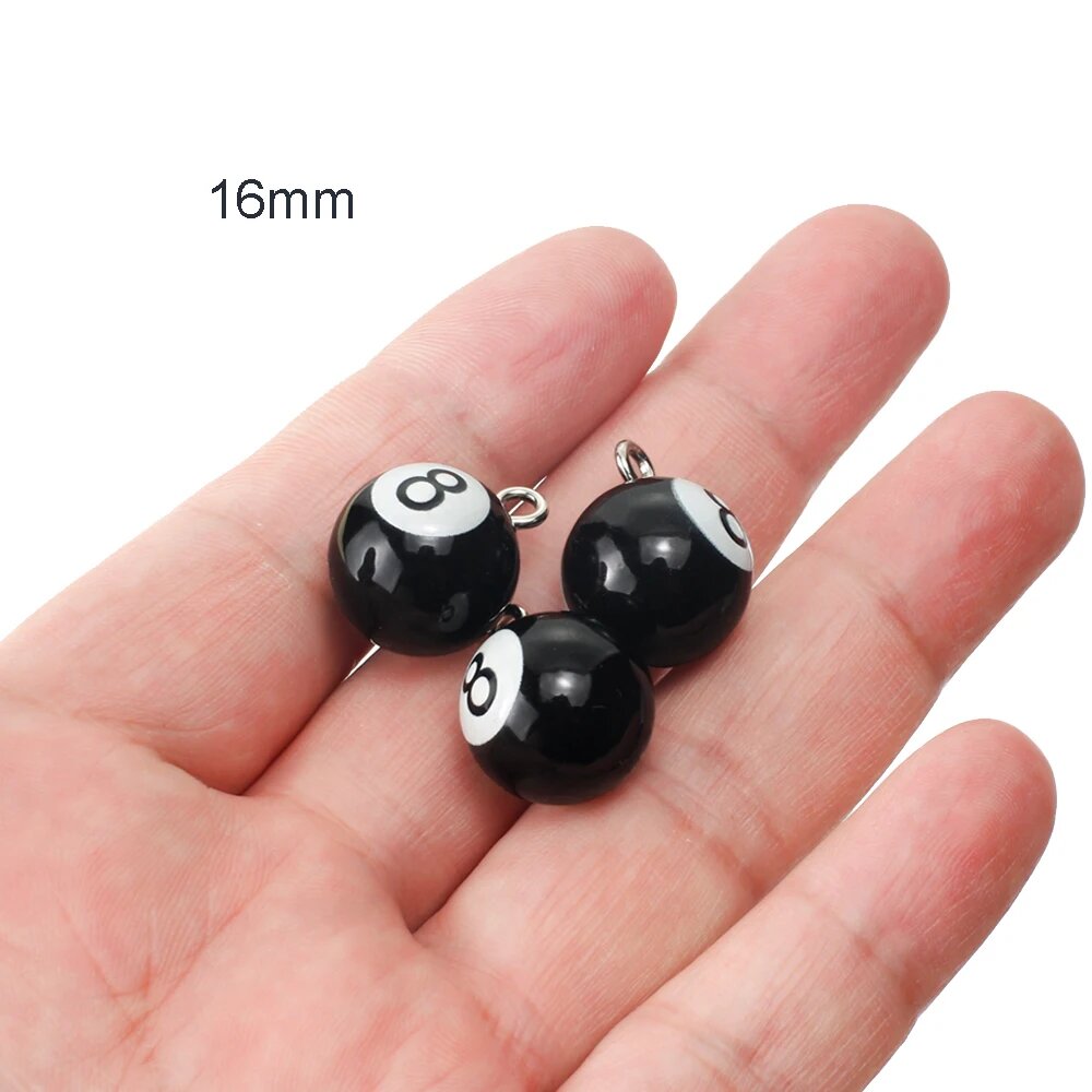 Бильярдные шармы 8-ball, 16 мм, 10 шт.