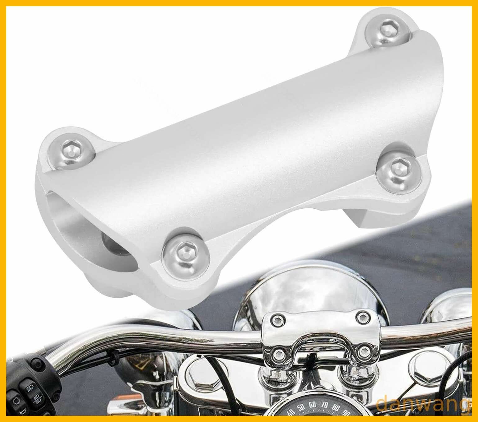 Крепление-райзер для руля мотоцикла 1,25 дюйма, подходит Harley Softail Sportster XL Dyna Touring Road King (хром)