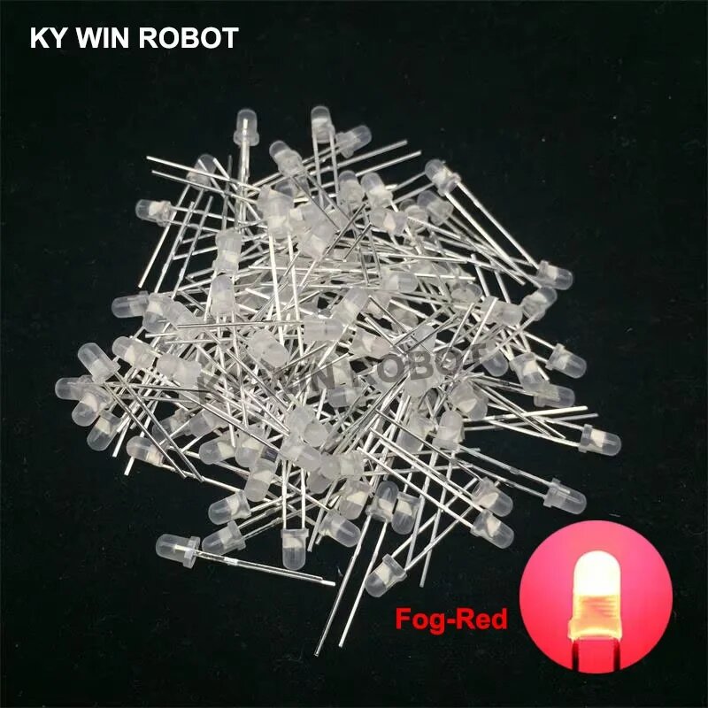 Набор светодиодов KY WIN ROBOT 3 мм 100 шт. Fog-Red