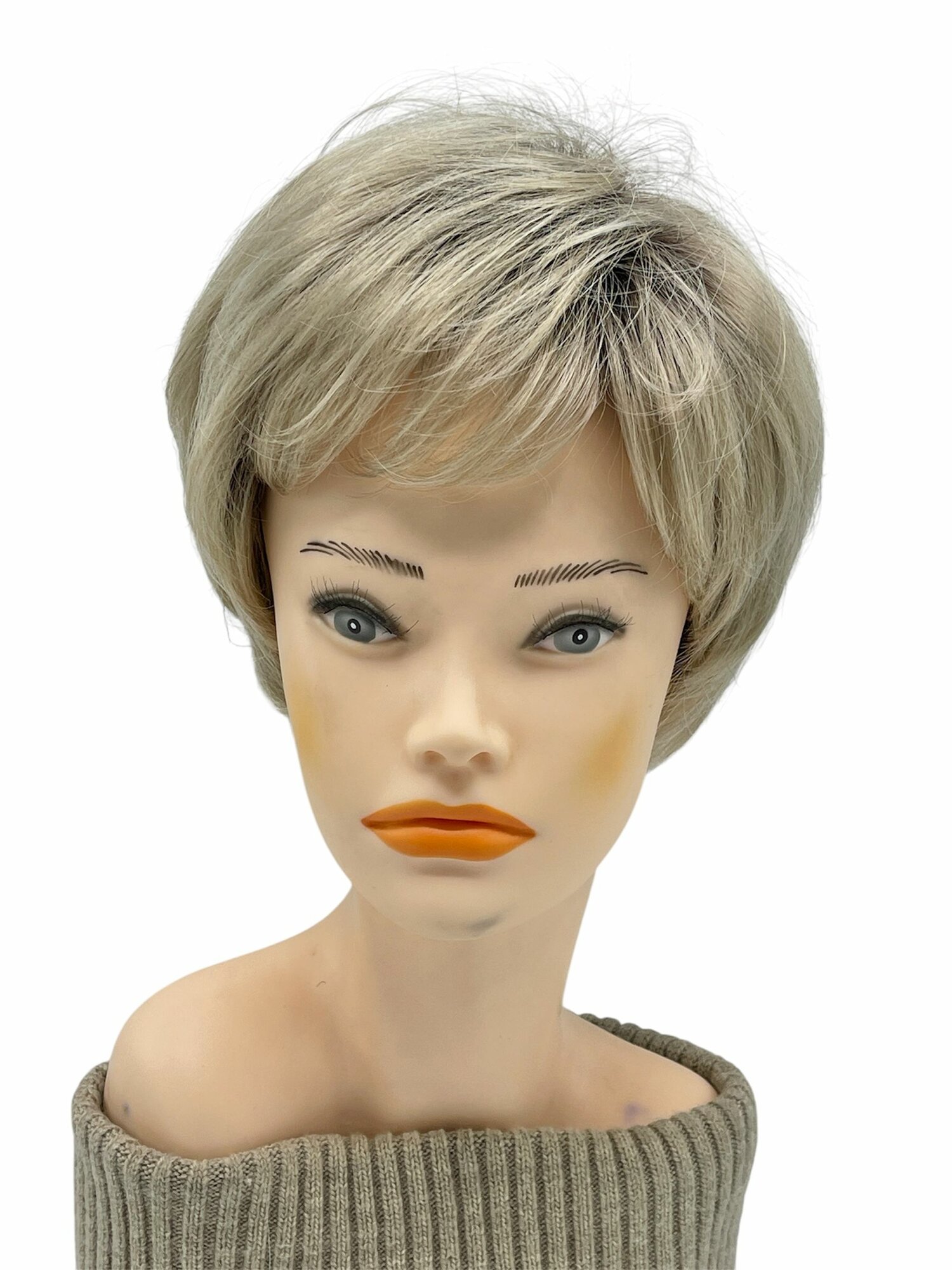 Парик женский Best Wigs модель 707, искусственные волосы, бежевый блонд, короткая стрижка