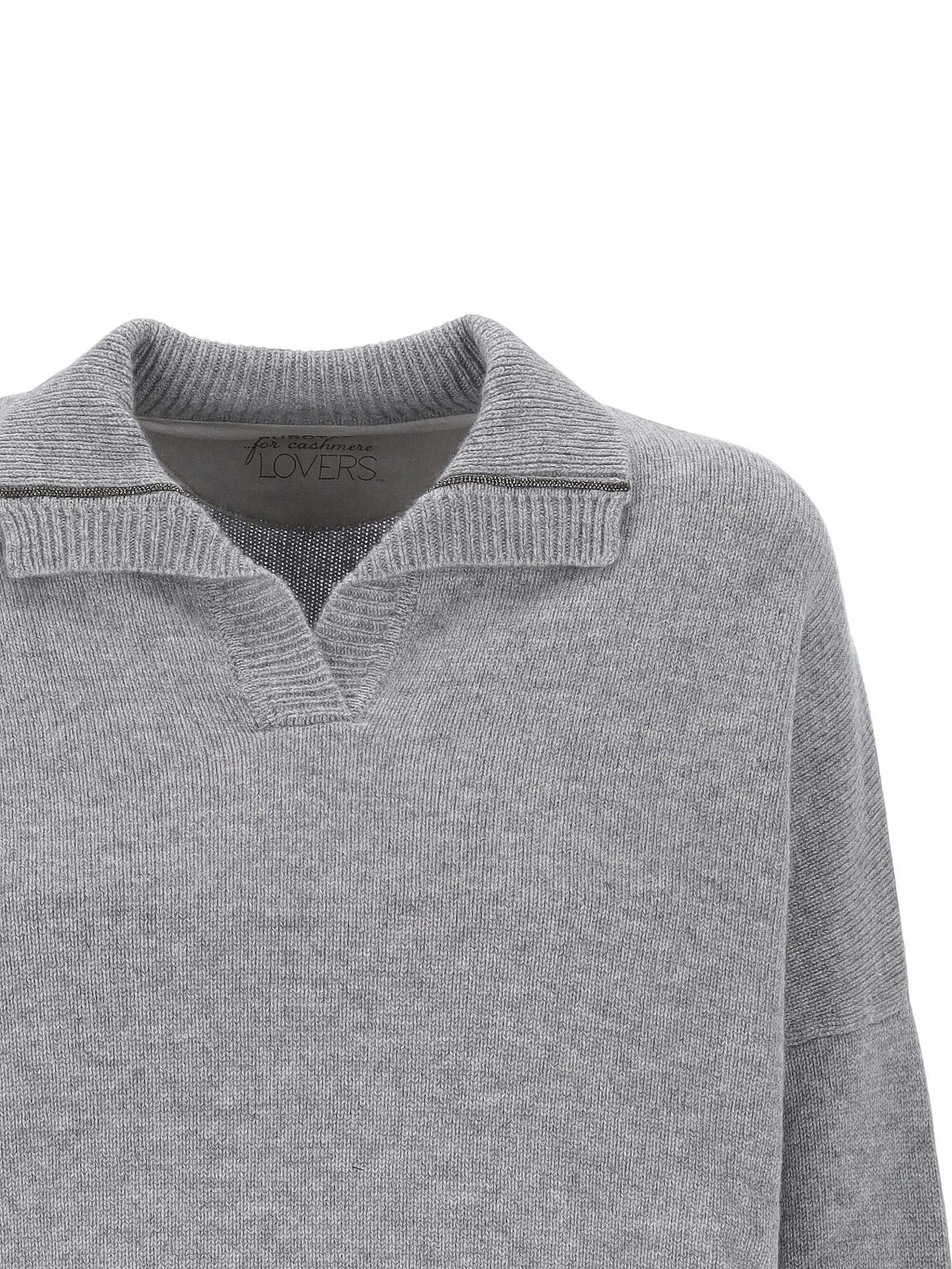 Свитер Purotatto Cashmere sweater, размер 40, , серый — фото 1