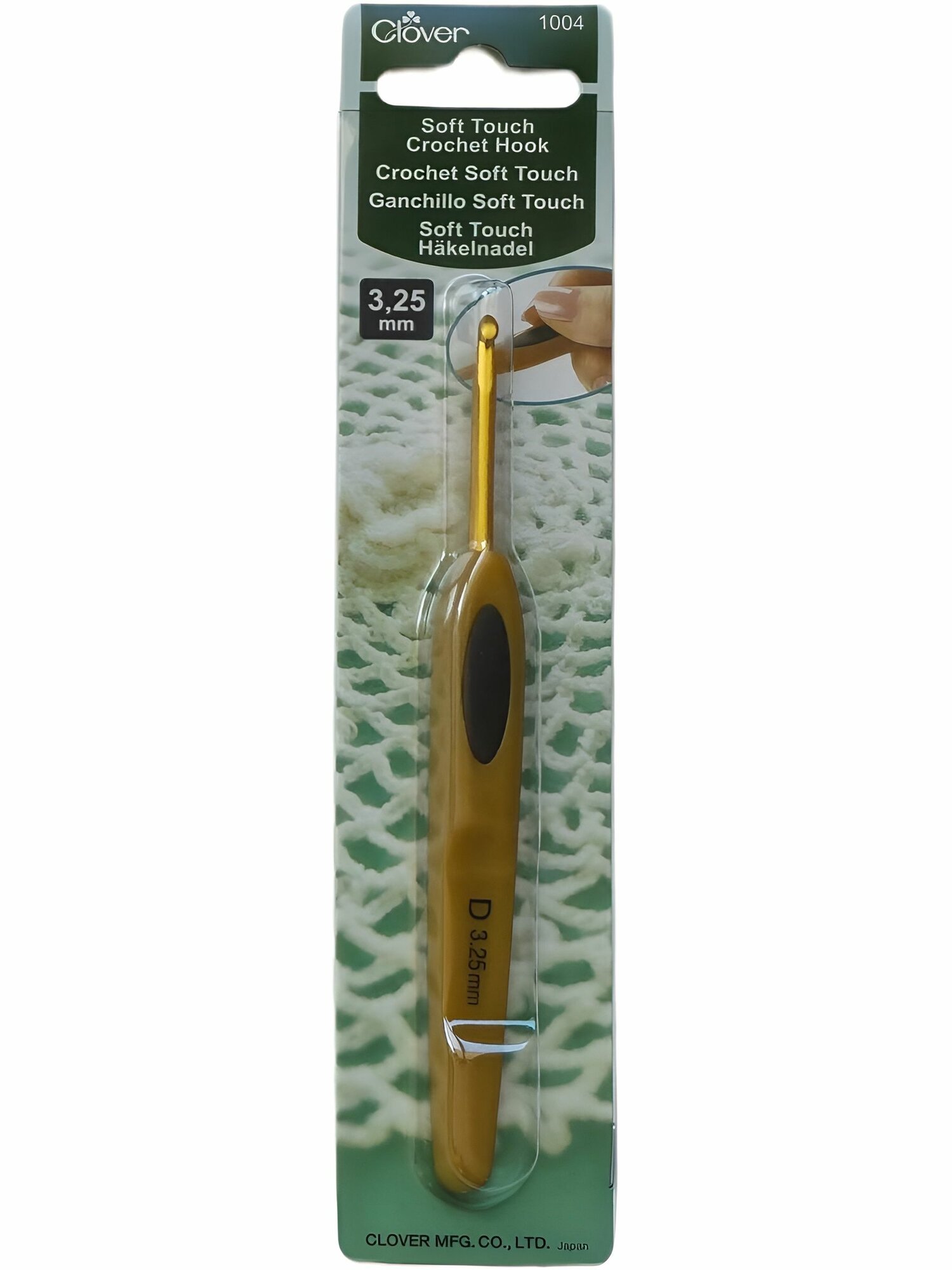 Clover Soft Touch вязальный крючок 3,25 мм