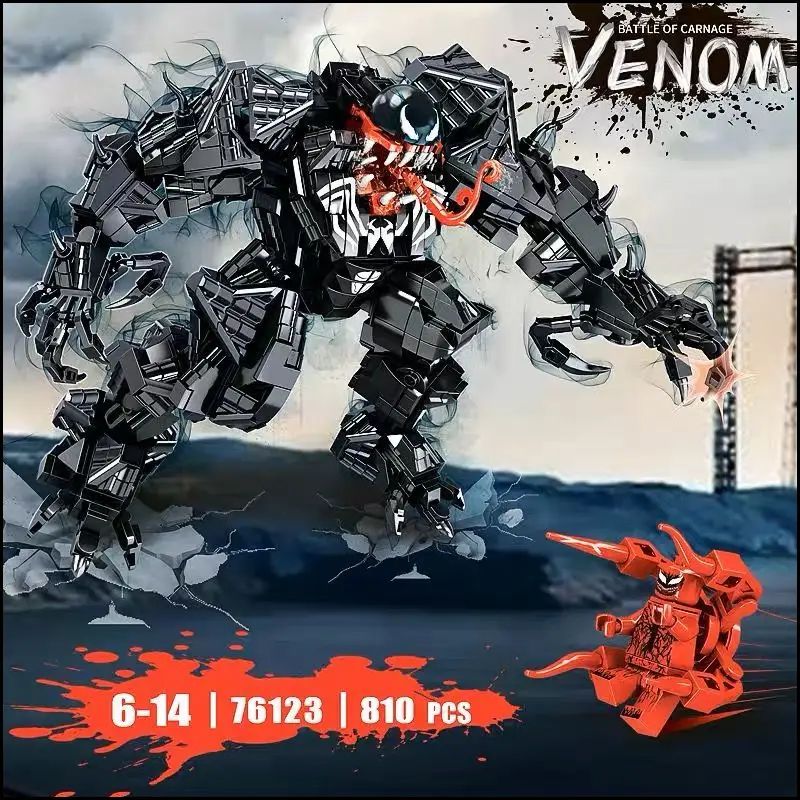 Конструктор 76123 "VENOM" 810 деталей (Супергерои Марвел/Конструктор подарок для мальчиков)