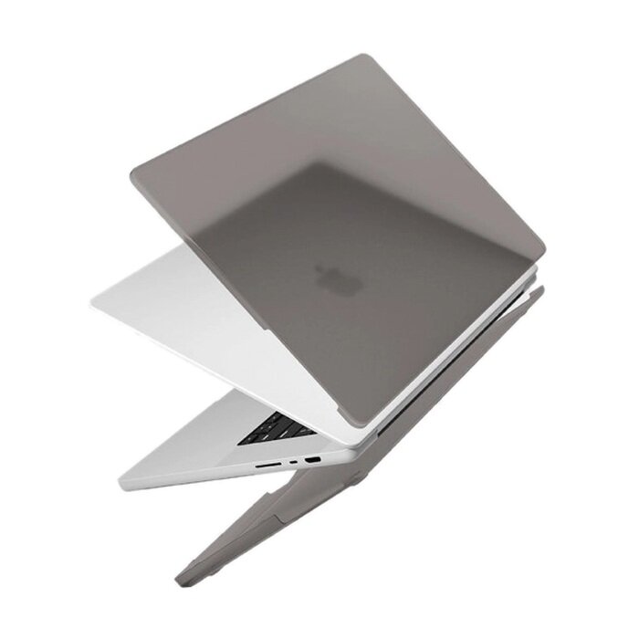 Чехол Uniq CLARO для MacBook Pro 14" (M1/M2/M3 MAX & PRO) (2021-2024), цвет матовый серый (Matte Grey)