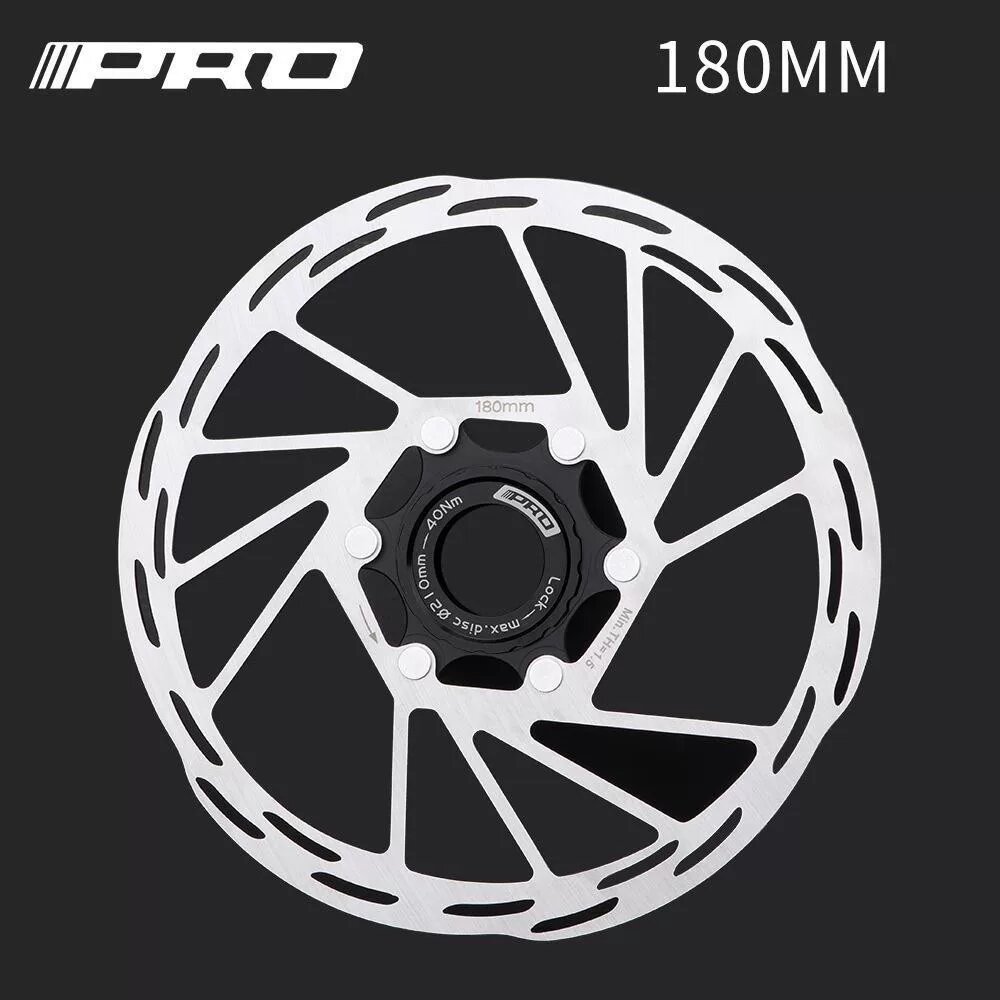 IIIPRO центральный замок дисковый тормозной ротор для велосипедов Road и Mountain, 180 мм, с замком, одиночный комплект