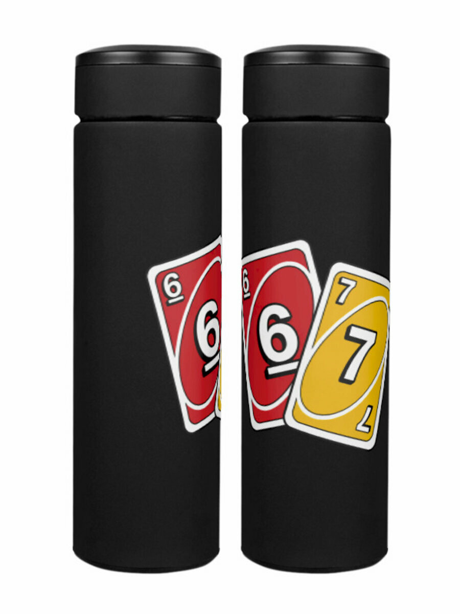 Термос «67 uno» (черный)