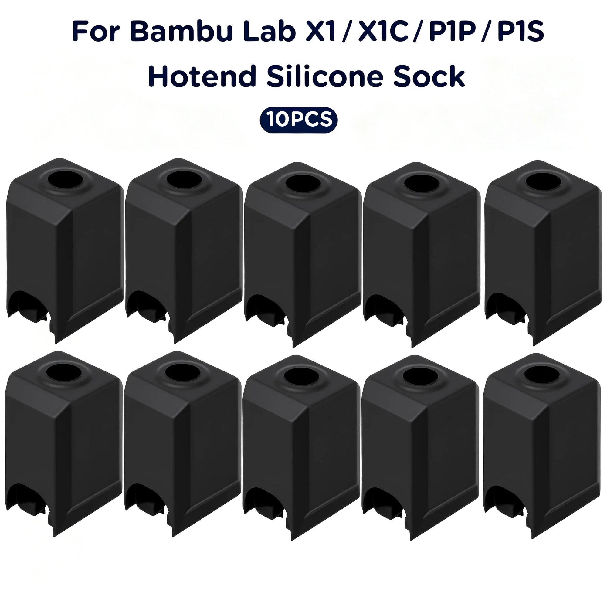 Силиконовые чехлы для хотэнда Bambu Lab X1/X1C/P1P/P1S 10pcs