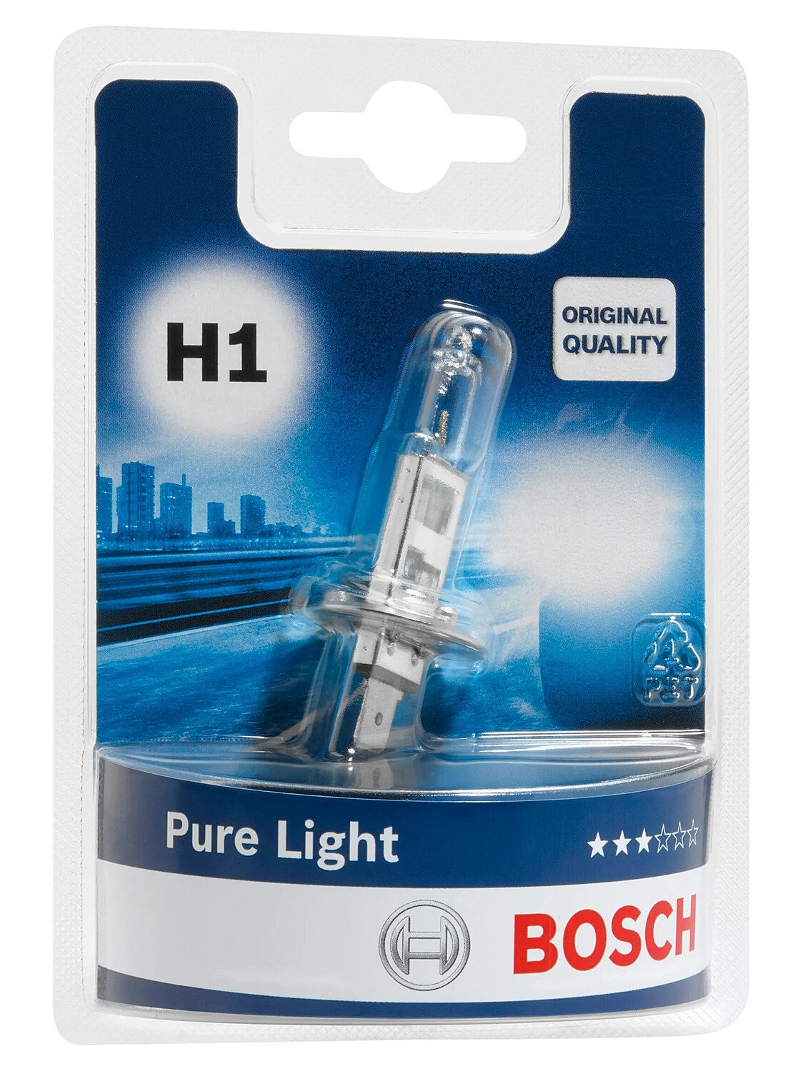 Лампа Bosch Pure Light H1 12V 55W P14.5s 1987301005
