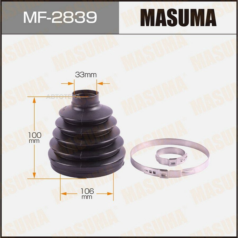 Пыльник шруса MASUMA MF-2839 (пластик) + спецхомут MASUMA MF2839
