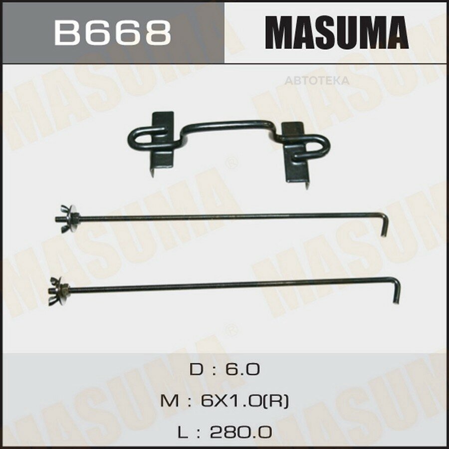 Кронштейн АКБ типоразмер B MASUMA B668