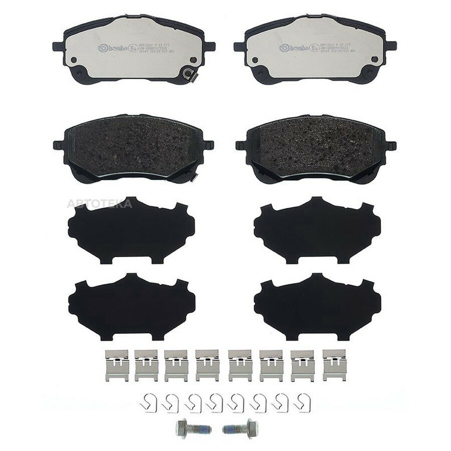 Колодки тормозные дисковые передн. SUZUKI SWACE (AMZ_) 10/20-> / TOYOTA COROLLA Estate (_E21_ BREMBO P83177