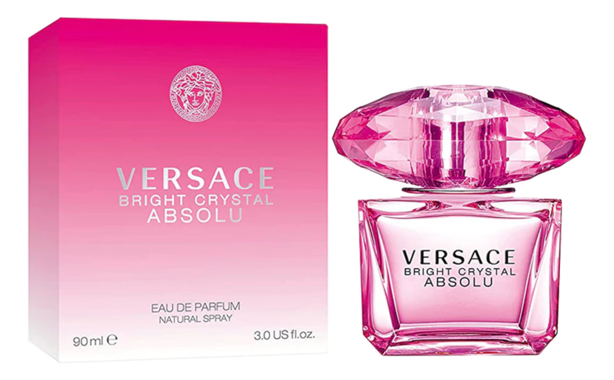 Versace Bright Crystal Absolu женская парфюмерная вода 90 мл, цветочные и фруктовые ноты
