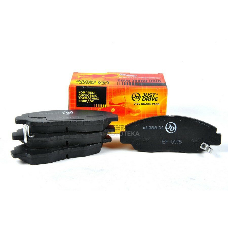 Колодки тормозные передние D5091MH JUST DRIVE JBP0095 HO CR-V RD1/2 ATM 95-02, Civic EN2 00-, Civic FG1;
