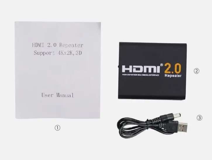 HDMI 2.0 Репитер, 50models model, 4Kx2K, 3D — фото 1