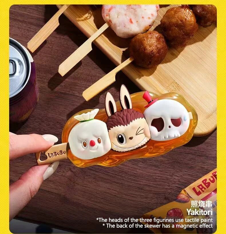POP MART Labubu THE MONSTERS Wacky Mart Series Коллекционная фигурка Белый, Yakitori