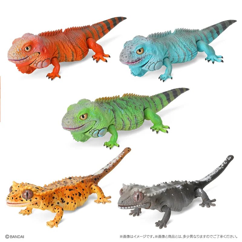 Оригинальная популярность Gacha биологический Атлас обычный Ameiva Correlophus Ciliatus подвижная экшн-фигурка Игрушечная модель