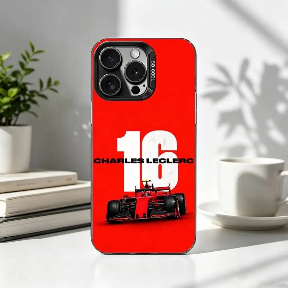 Чехол для телефона с изображением гонщика Шарля Леклера для iPhone 17, 16, 15, 14, z7, iPhone17PRO
