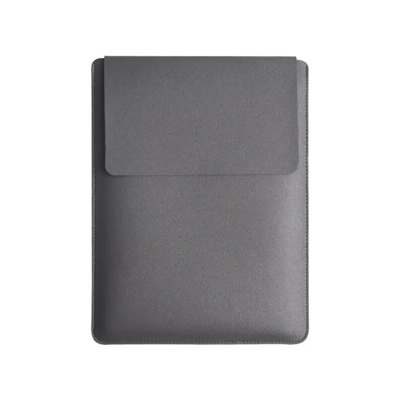 Чехол-сумка для ноутбука Apple Macbook Air Pro 13 из искусственной кожи 14 inches, Серый, DARK GRAY
