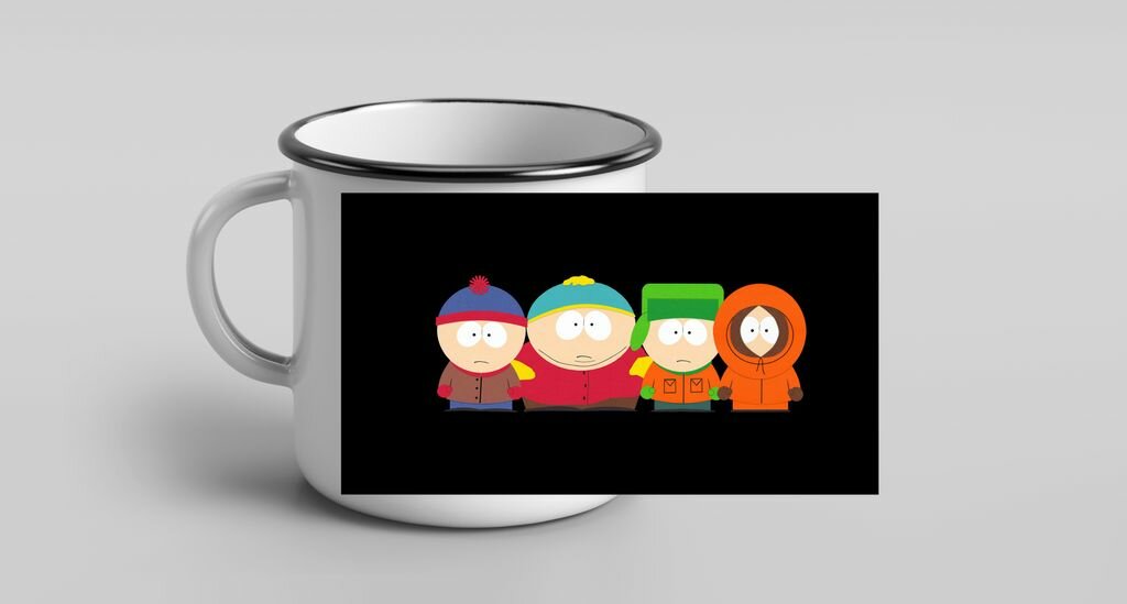 Кружка металлическая эмалированная SOUTH PARK, южный парк №7,