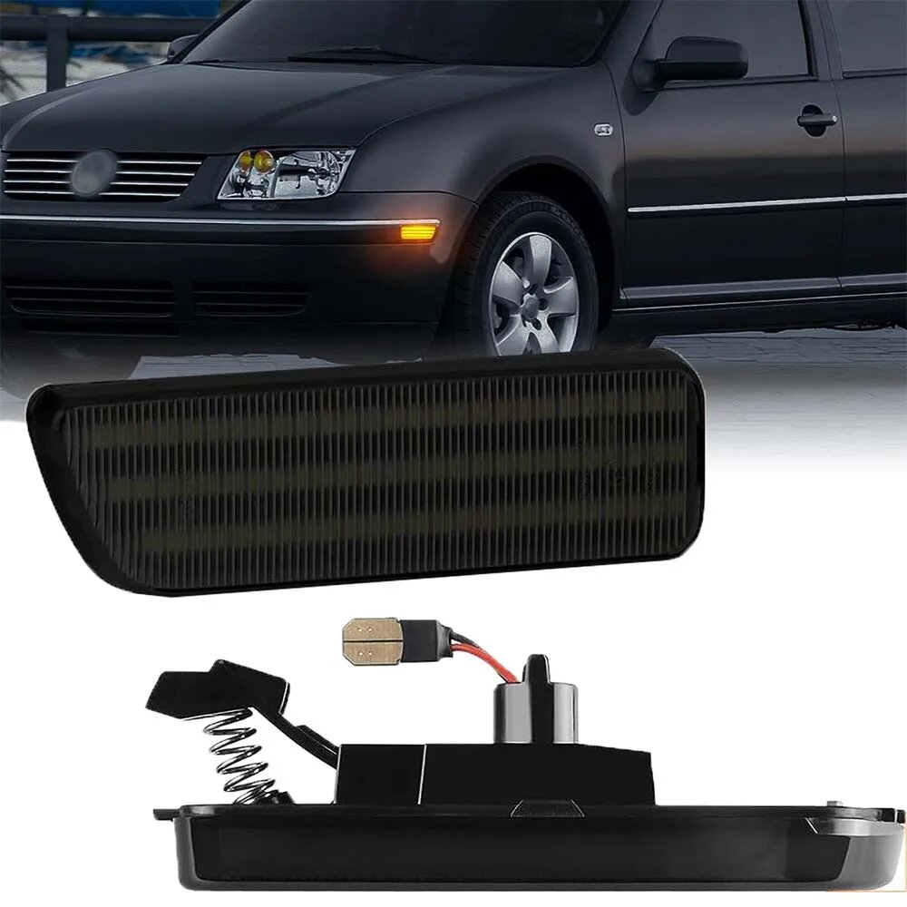 2x передние светодиодные боковые габаритные огни поворотники для VW Golf 4 GTI Jetta MK4 1999-2006 1J0945071A/B