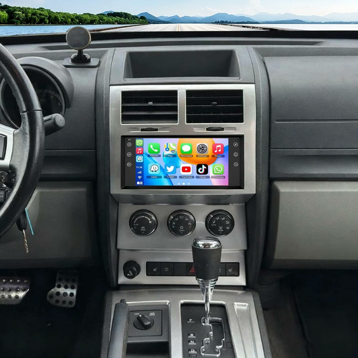 Автомобильная стереосистема Android 13 для Dodge Nitro 2007–2011 гг, стереосистема с 7-дюймовым сенсорным экраном,