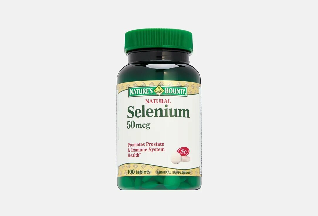 Nature’s Bounty 50 мкг в таблетках Селен 100 шт