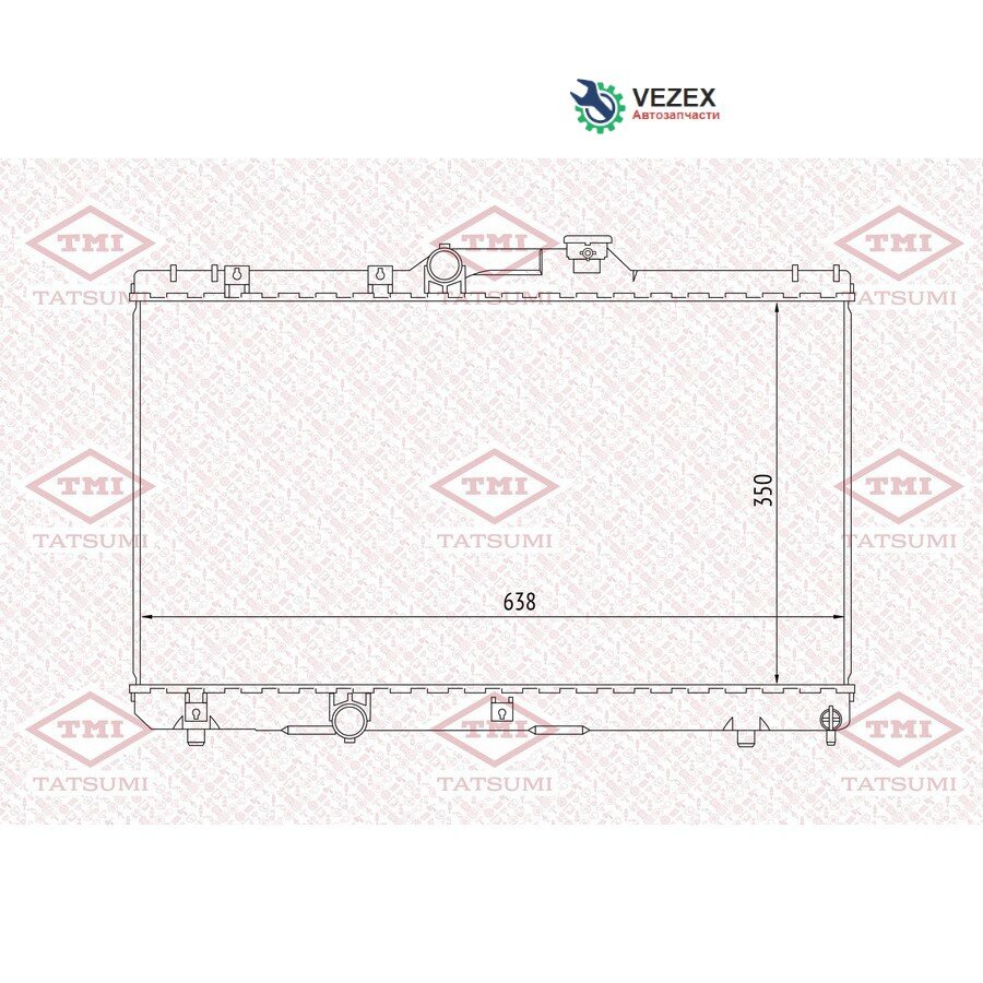 TATSUMI TGA1037 Радиатор охлаждения