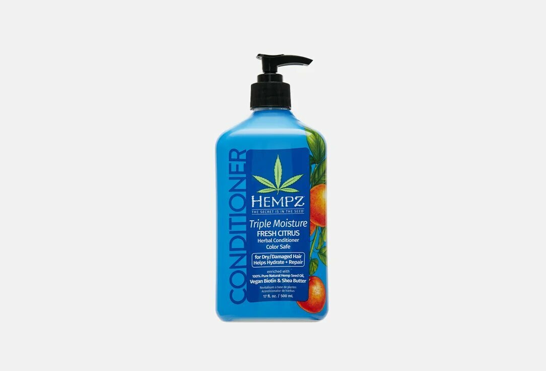 HEMPZ Triple Moisture Fresh Citrus Увлажняющий Кондиционер для волос 500мл
