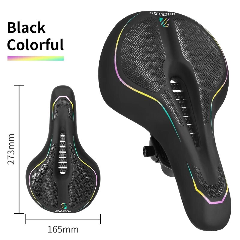 BUCKLOS BS01/BS02 амортизирующее седло для горных велосипедов BS01-Black Colorful